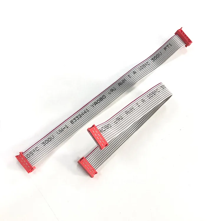 China IDC Ribbon Cable Terminals Assembly Customized Length Gray Flat ...